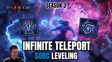 Infinite Teleport Ball Lightning Sorc Speed Leveling For Season 3 Diablo 4 Youtube
