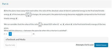 Solved D Now Consider A Specific Case A Proton And An Chegg Com