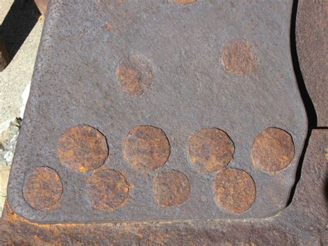Aged Rusty Hammered Iron Bolt Heads Turbosquid 438834