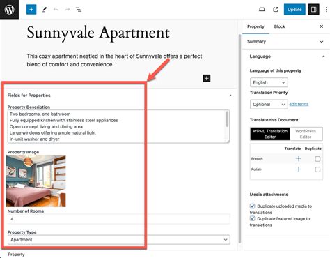Translating Custom Fields Wpml