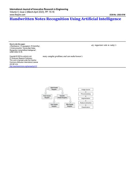 Handwritten Notes Recognition Using Artificial Intelligence Pdf Optical Character