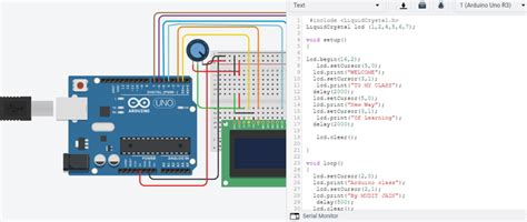 Interfacing Lcd With Arduino On Tinkercad 5 Steps Instructables