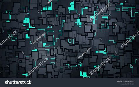 Abstract Technology Background 4k Wallpaper Stock Illustration
