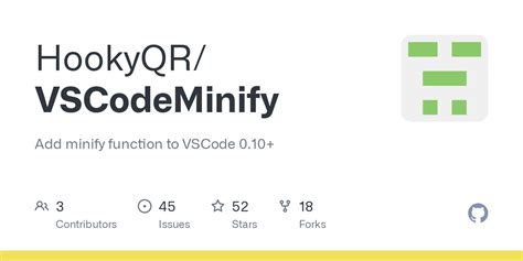 Github Hookyqrvscodeminify Add Minify Function To Vscode 010