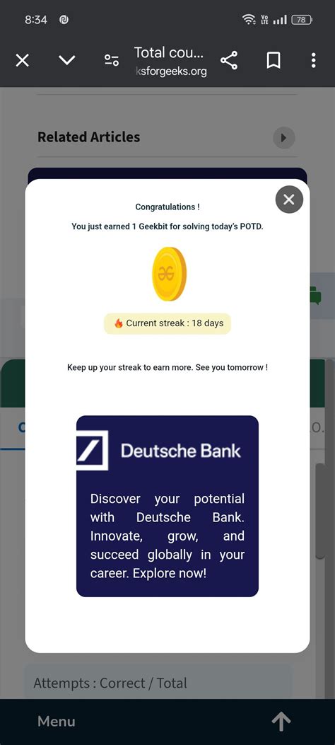 Madhu Sree On Linkedin Geekstreak2024 Deutschebank Day21 Challenge Day18 Problemsolving