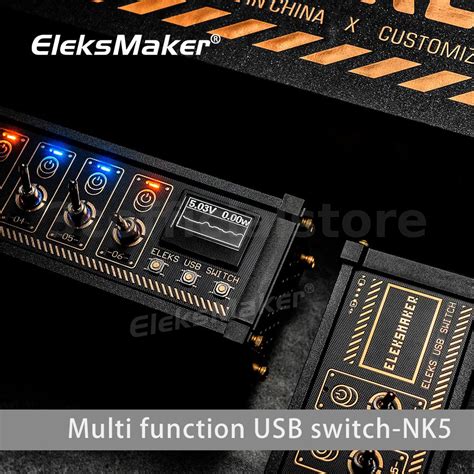 Eleksmaker Nk2 Usb Switch Independent Control Button Switch Retro Gold Plating Table Setting