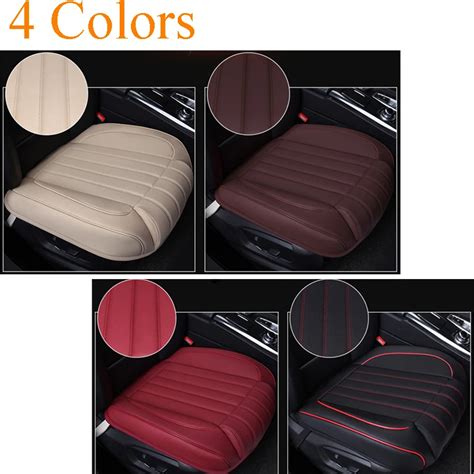 3d Pu 가죽 자동차 시트 커버 유니버설 차량 좌석 쿠션 매트 통기성 앞뒤 뒷좌석 액세서리 티몬