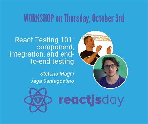Reactjsday The Day Before Reactjsday 2019 You Can Learn