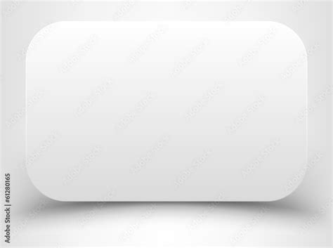 Blank White Rectangle With Rounded Corners Stock Vector Adobe Stock
