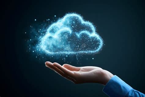 The Future Of Data Storage And Cloud Computing Technology At Your Fingertips Stock Illustration