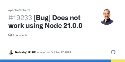 Bug Does Not Work Using Node 2100 · Issue 19233 · Apacheecharts