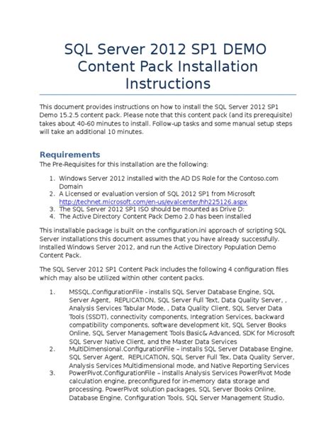 sql server 2012 package installation instructions 15 2 5 pdf