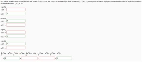 solved let c be the square oriented counterclockwise with