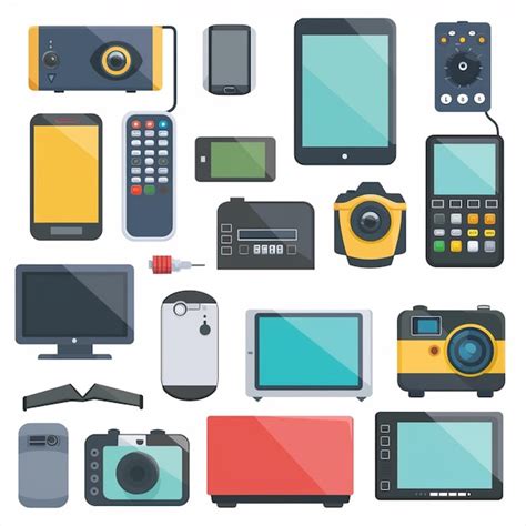 vector technology device illustration gadget digital set modern mobile