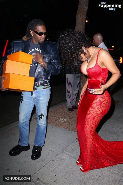 Cardi B And Offset S Sexy Exit From Delilah S Birthday Bash Aznude