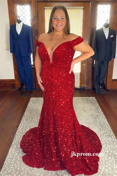 Red Glitter Prom Dress Longplus Size Royal Blue Formal Dresses Dresses