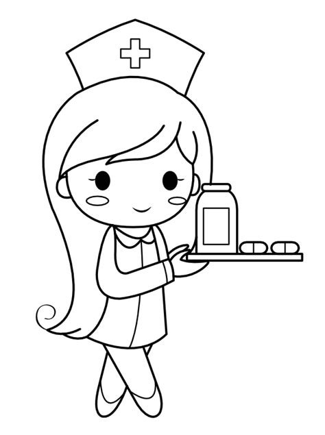نقاشی روز پرستار برای کودکان؛ مناسب رنگ آمیزی مینویسم