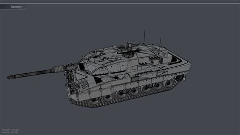 Leopard 2a6 3d Model 10 Obj Blend Max Fbx Unknown Free3d