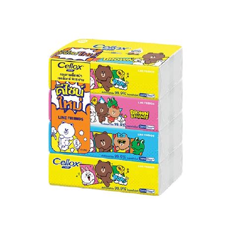 [ขายดี] Cellox เซลล็อกซ์ ไลน์เฟรนด์ กระดาษเช็ดหน้า ราคาถูก