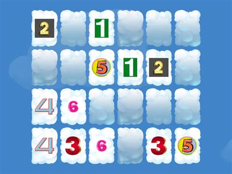 Numbers Memory Game Matching Pairs