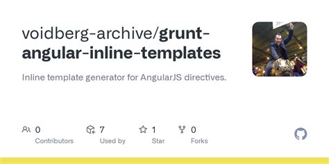 Github Voidberg Archivegrunt Angular Inline Templates Inline Template Generator For