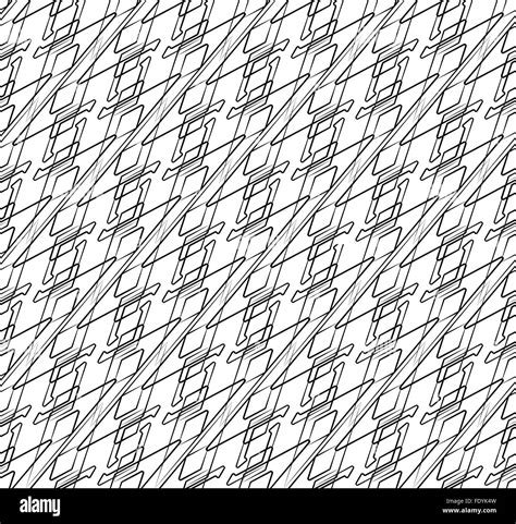 Abstract Seamless Geometric Background Pattern Monochrome Repeatable