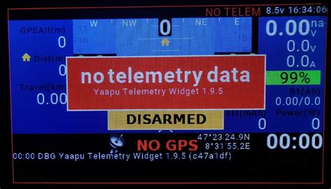 Data Under Telemetry But Nothing Visualilzed In Yaapu · Issue 133 · Yaapufrskytelemetryscript