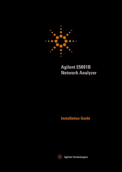 PDF Agilent E B Network Analyzer Measurement Equipment Network Analyzer