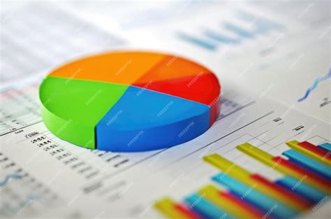 Premium Photo An Engaging Photo Featuring A Vibrant Pie Chart Displayed On A Sheet Of Paper A