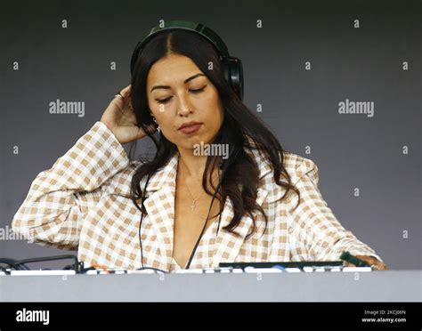 DJ Jess Iszatt Playing At The Hundred Between London Spirit Women And Trent Rockets Women At