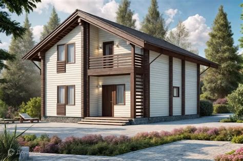 Проект дома «Верный компании ООО ВудХаус из материала Клееный брус площадью 129м² под ключ за