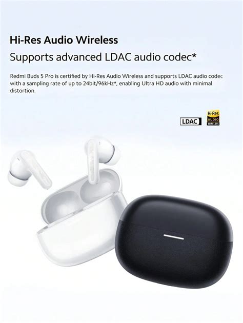 XIAOMI Xiaomi Redmi Buds 5 Pro Bluetooth 5 3 In Ear Earphones With 52dB Active Noise