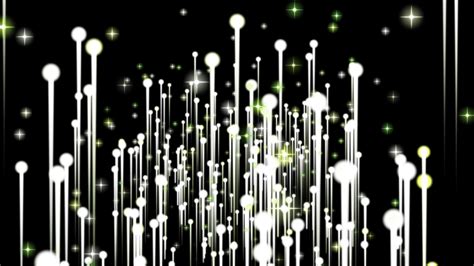 Abstract Animation Of Glowing Gold Particles With Rays Loopable