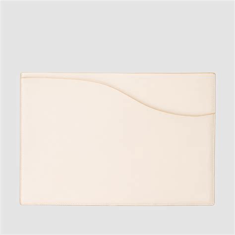 Personalised Wave 16 Inch Laptop Sleeve Cream With Initials Tde