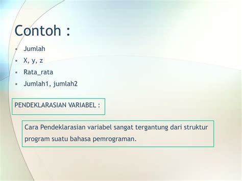 PPT PENGENALAN BAHASA PEMROGRAMAN Menggunakan C C PowerPoint Presentation ID 3434153