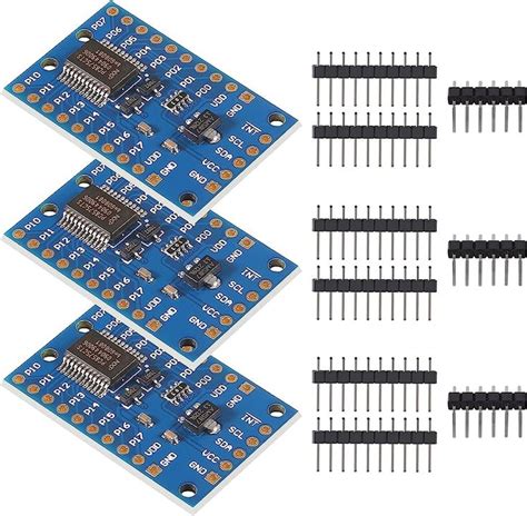 Aceirmc 3pcs Pcf8575 Io Expander Board Module I2c To 16io Iic I2c I O Extension Shield Module 16