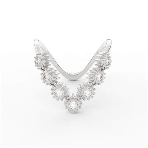 Bezel Set Diamond Traditional Vanki Ring Mangalsutraonline