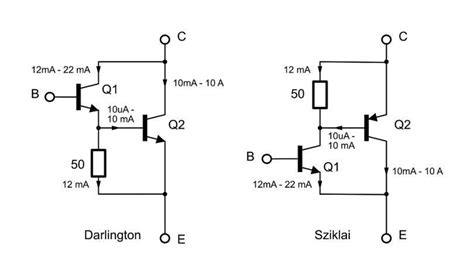 Pares Darlington E Sziklai Electrical E