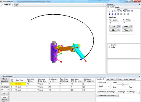 Roboanalyzer Roboanalyzer 3d Model Based Robotics Learning Software