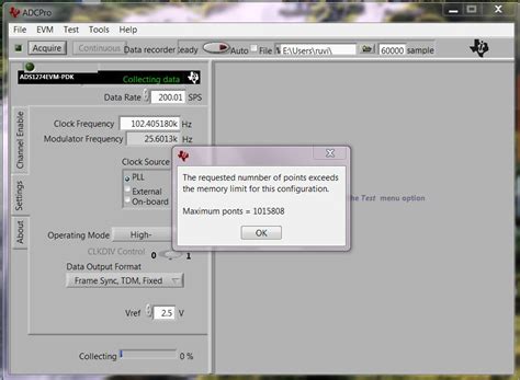 Adcpro Maximal Number Of Grabbed Samples Data Converters Forum