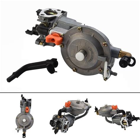 가솔린 발전기용 변환 키트 메탄 Cng프로판 Lpg 가스 제로 압력 조절기 기화기 이중 연료 Lpg Ng 사용 2 5kw