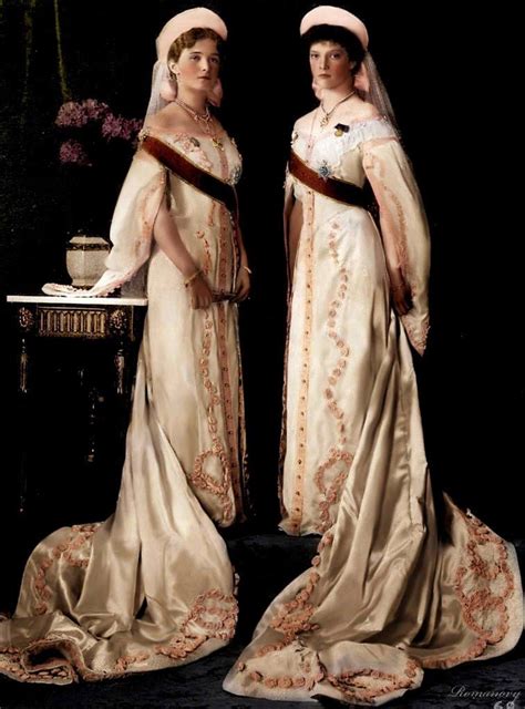 Grand Duchess Olga Nikolaievna Romanov With Her Sister Grand Duchess