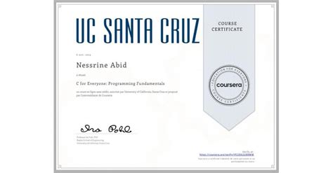 Completed C For Everyone Programming Fundamentals Nesrine Abid Posted On The Topic Linkedin