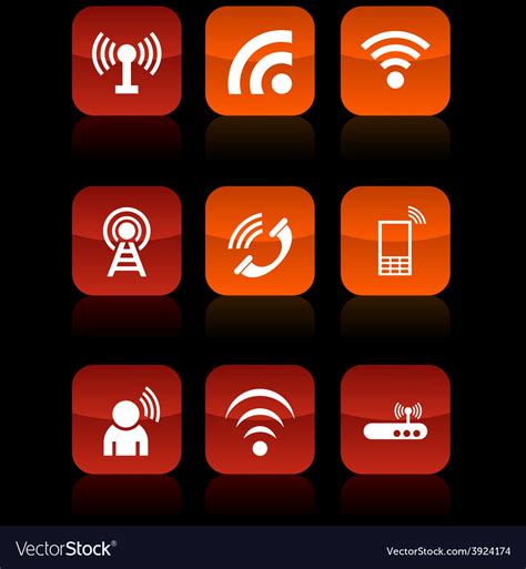 Communication Buttons Royalty Free Vector Image