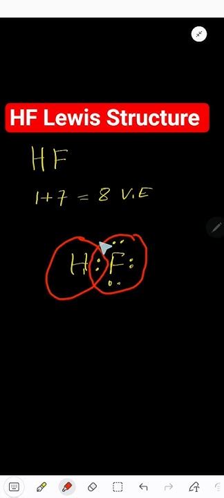 Hf Lewis Structure How To Draw Hydrogen Fluoride Hf Step By Step