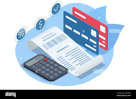 Payment Machine Or Pos Terminal With Receipt Records Design Template Of Bill Atm Paper