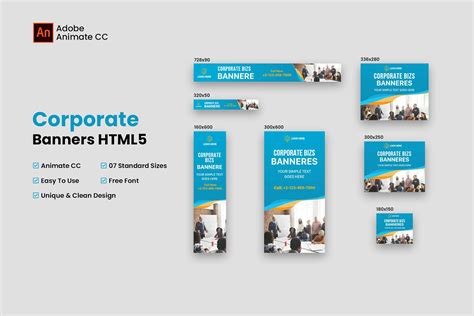 Corporate Banners Ad Html Animate Cc