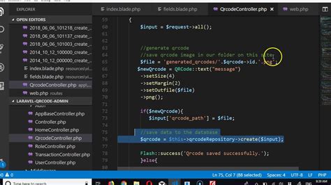 Qrcode Tutorial 18 Generate Qrcode Laravel 56 Full Project Course Youtube