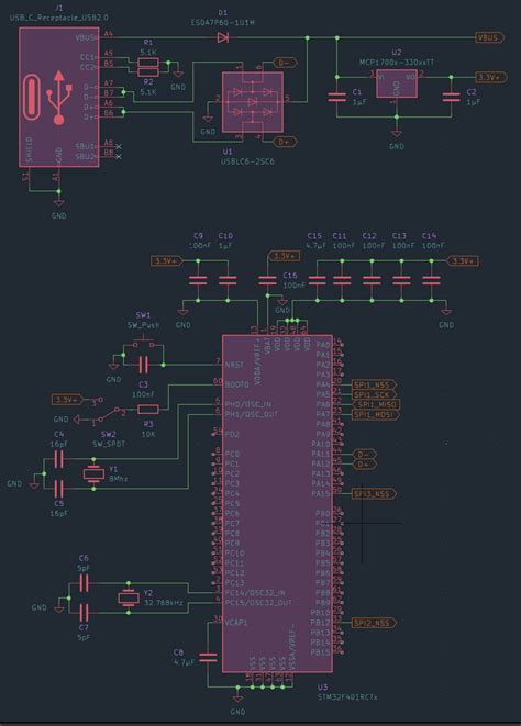 Stm32f401rct6 Schematic Issues Stmicroelectronics Community