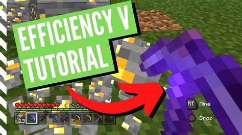 How To Get EFFICIENCY V In Minecraft MINE FASTER YouTube